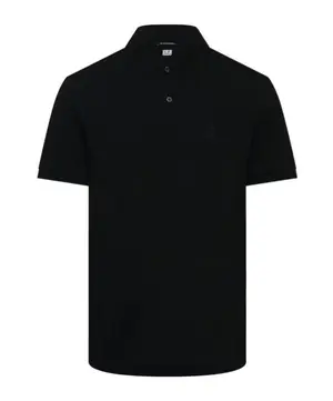 C.P. COMPANY Short-sleeved Polo Shirt - Black
