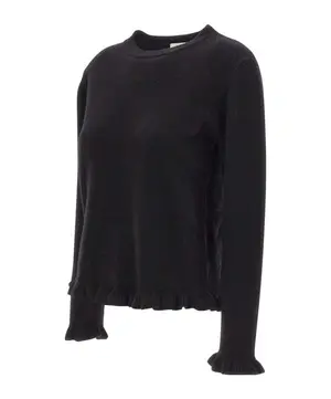 KAOS Ruffled Hem Knitted Sweater
