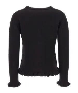 KAOS Ruffled Hem Knitted Sweater