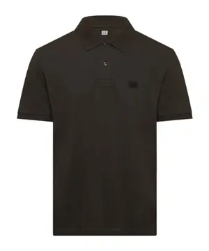 C.P. COMPANY Short-sleeved Polo Shirt - Green