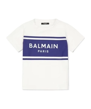 Balmain Logo Print Tshirt Top