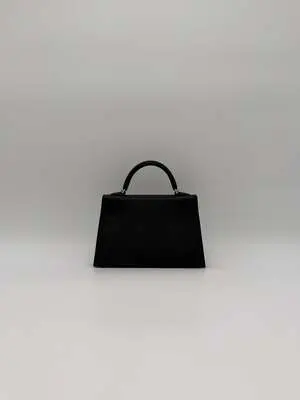 Hermès Mini Kelly Hss Verso / Bordeaux Epsom Palladium Hardware