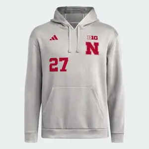 Adidas Fleece Hood Medium Grey Heather - Medium Grey Heather / Multi
