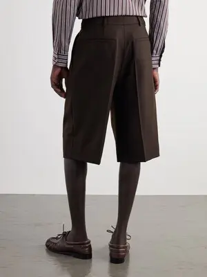 Saint Laurent Straight-leg Wool Shorts