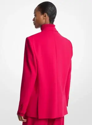 Michael Kors Nico Stretch Wool Crepe Blazer In Size By