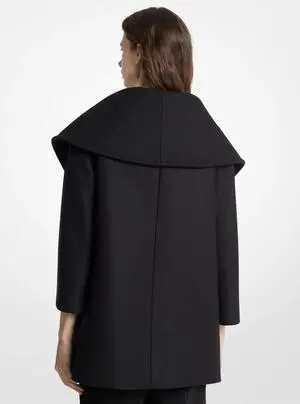Michael Kors Wool Melton Peacoat In Size By