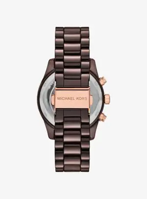 Michael Kors Lexington Pavé -tone Ceramic Watch In By
