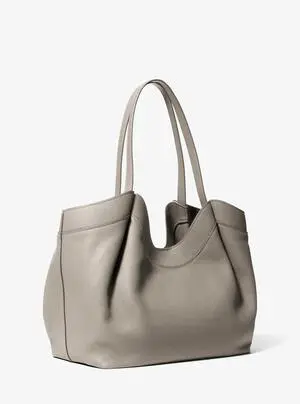 Michael Kors Nolita Large Pebbled Leather Tote Bag - Brown