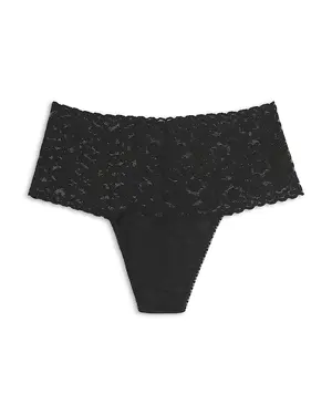 Hanky Panky Lace Retro Thong Black