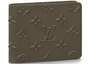 LOUIS VUITTON Slender Wallet Monogram Seal - Khaki