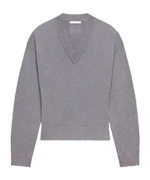 Helmut Lang V-neck Sweater - Gray Blend