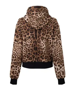 Dolce & Gabbana Leopard Print Pullover Hoodie