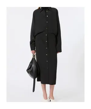 Sportmax Oversized Viscose Shirt Dress