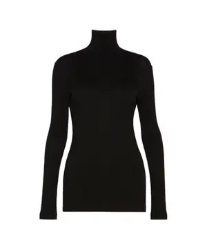 Max Mara Wool Jersey Polo-neck Sweater