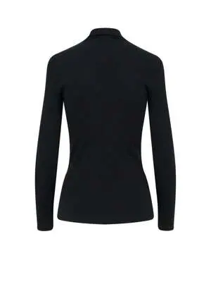 Max Mara Wool Jersey Polo-neck Sweater