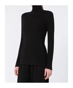 Max Mara Wool Jersey Polo-neck Sweater