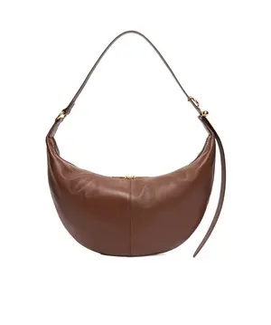 SPORTMAX Nappa Leather Hobo Bag - Brown