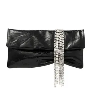 JIMMY CHOO Silvertoned Handbag
