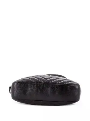 Saint Laurent Lou Camera Bag Matelasse Chevron Leather Small Crossbody Bag - Black