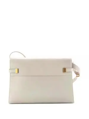 Saint Laurent Manhattan Leather Medium Shoulder Bag - White