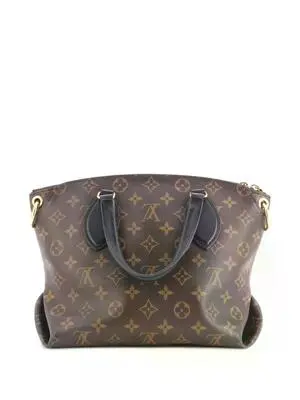LOUIS VUITTON Flower Zipped Monogram Canvas Pm Tote Bag