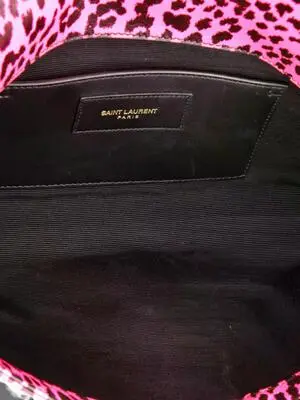 Saint Laurent Classic Monogram Printed Leather Clutch Bag