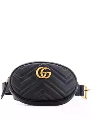 Gucci Gg Marmont Matelasse Leather Belt Bag