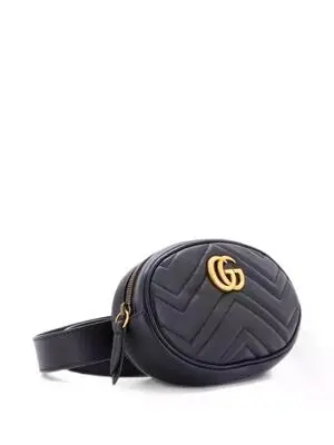 Gucci Gg Marmont Matelasse Leather Belt Bag