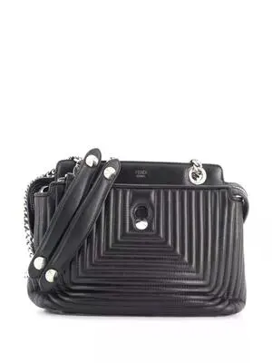 Fendi Dotcom Click Quilted Leather Small Shoulder Bag
