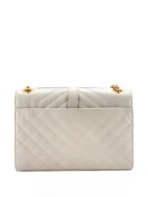 Saint Laurent Classic Monogram Envelope Satchel Mixed Matelasse Leather Medium Shoulder Bag