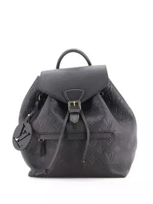 LOUIS VUITTON Montsouris Nm Monogram Empreinte Leather Pm Backpack - Black