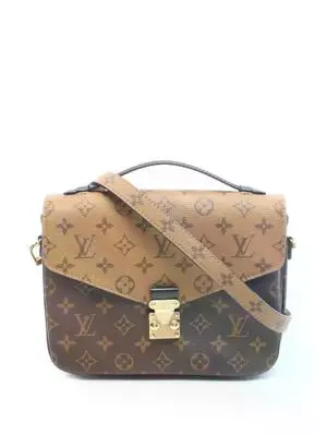 LOUIS VUITTON 2021-2026 Monogram Reverse Pochette Metis Satchel - Brown