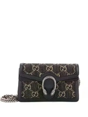 Gucci Dionysus Bag Gg Denim Super Mini Crossbody Bag
