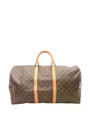 LOUIS VUITTON Monogram Keepall 55 Travel Bag
