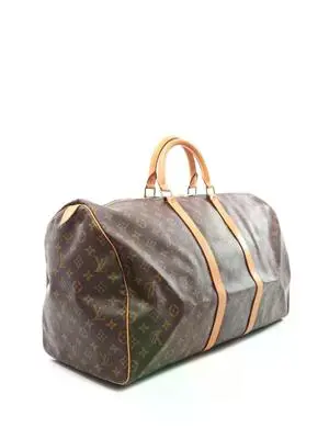 LOUIS VUITTON Monogram Keepall 55 Travel Bag