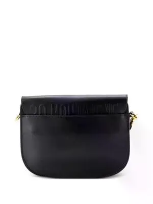 Dior Bobby Flap Bag Leather Medium Crossbody Bag - Black