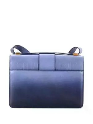 Dior 30 Montaigne Flap Bag Gradient Leather Shoulder Bag - Blue