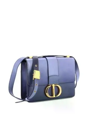 Dior 30 Montaigne Flap Bag Gradient Leather Shoulder Bag - Blue