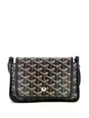 Goyard Plumet Clutch Wallet Coated Canvas Crossbody Bag - Black