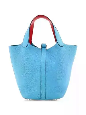 Hermès Picotin Lock Clemence Pm Tote Bag - Blue