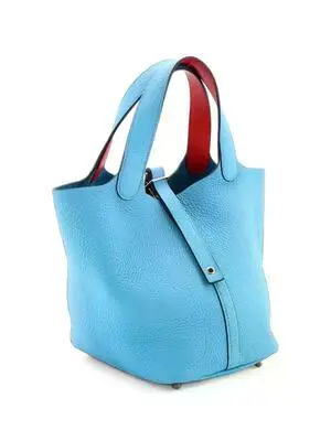 Hermès Picotin Lock Clemence Pm Tote Bag - Blue