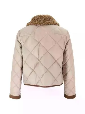 FAY 3-ganci Faux-fur Collar Jacket