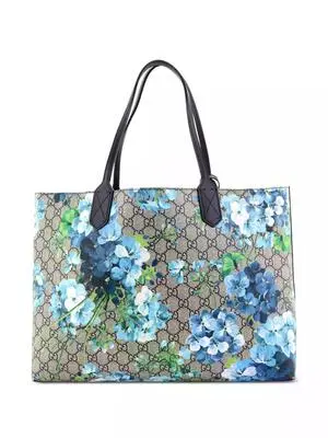 Gucci Blooms Gg Print Leather Medium Tote Bag