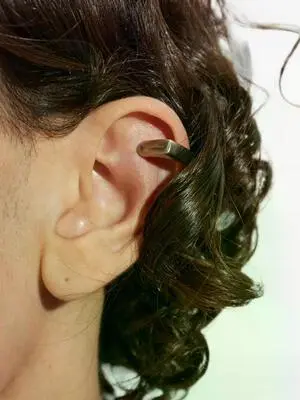 Rick Owens Crystal Prong Geometric Earrings