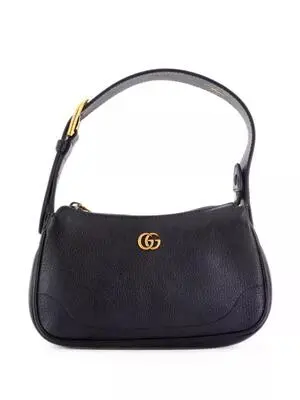 Gucci Aphrodite Leather Mini Shoulder Bag - Black