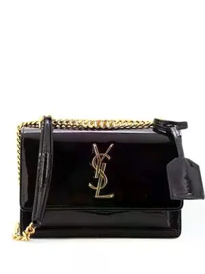 Saint Laurent Sunset Patent Small Crossbody Bag