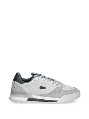 Lacoste Slam Break Logo-patch Panelled Sneakers - Grey