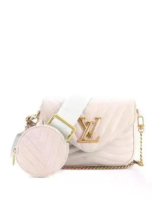 LOUIS VUITTON New Wave Multi Pochette Quilted Leather Crossbody Bag - Neutrals