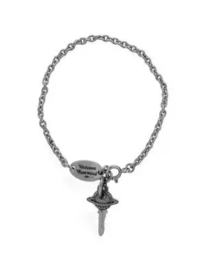 VIVIENNE WESTWOOD Curzio Orb Key-pendant Bracelet - Silver