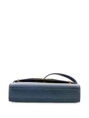 Saint Laurent Manhattan Leather Small Shoulder Bag - Blue